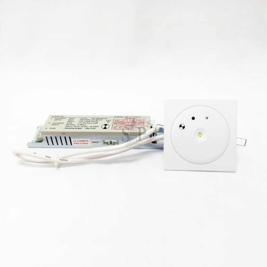ECONLITE LP-113 SMD LED Emergency Light (White) [Recessed Type]