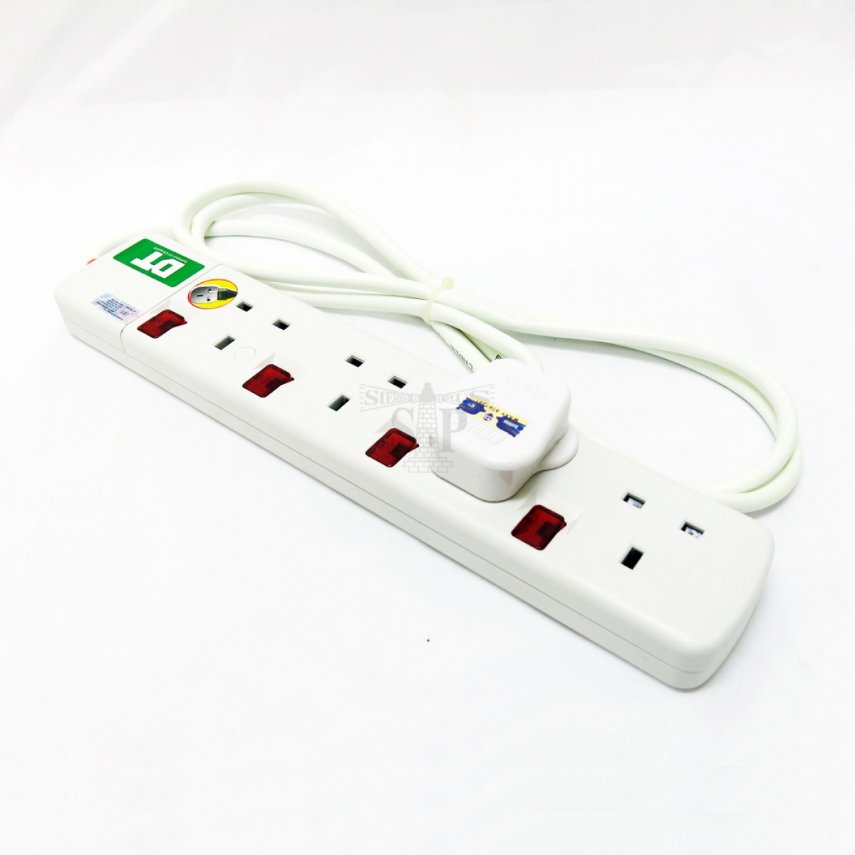 DT 13Amp 4 Gang 2 Meters Power Extension Trailing Socket [SIRIM]