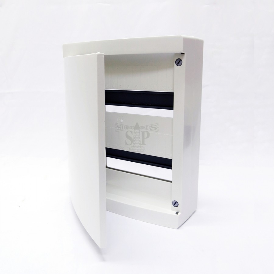 TC 2 Row 26 Way Distribution Board (White)