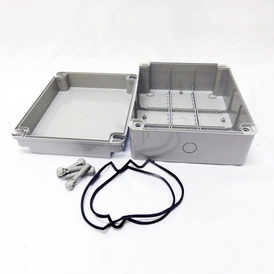 PVC-LINK 10 x 8 x 6 (inch) ABS Weatherproof IP66 Enclosure Box (Grey)