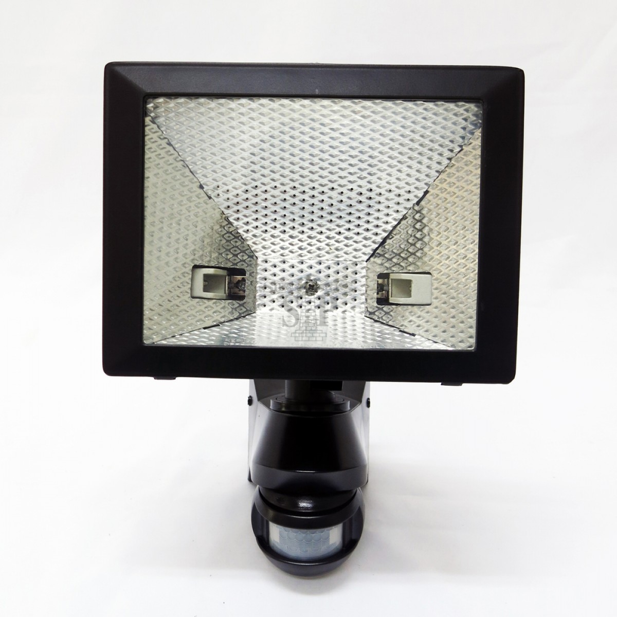 Theben LUXA 102 500W 118MM Halogen Flood Light (Black) c/w PIR Motion ...
