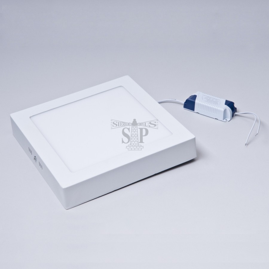 8.5-inch 18W SMD 2835 Flush Mount Surface LED Down Light Square (White)