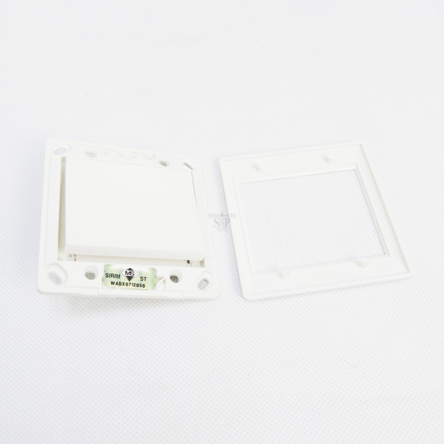 KAWA Elite KB Series Flush Mounting Switch and Switch Socket (White)