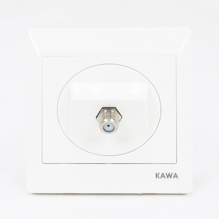 KAWA Elite KB Series Flush Mounting Switch and Switch Socket (White)