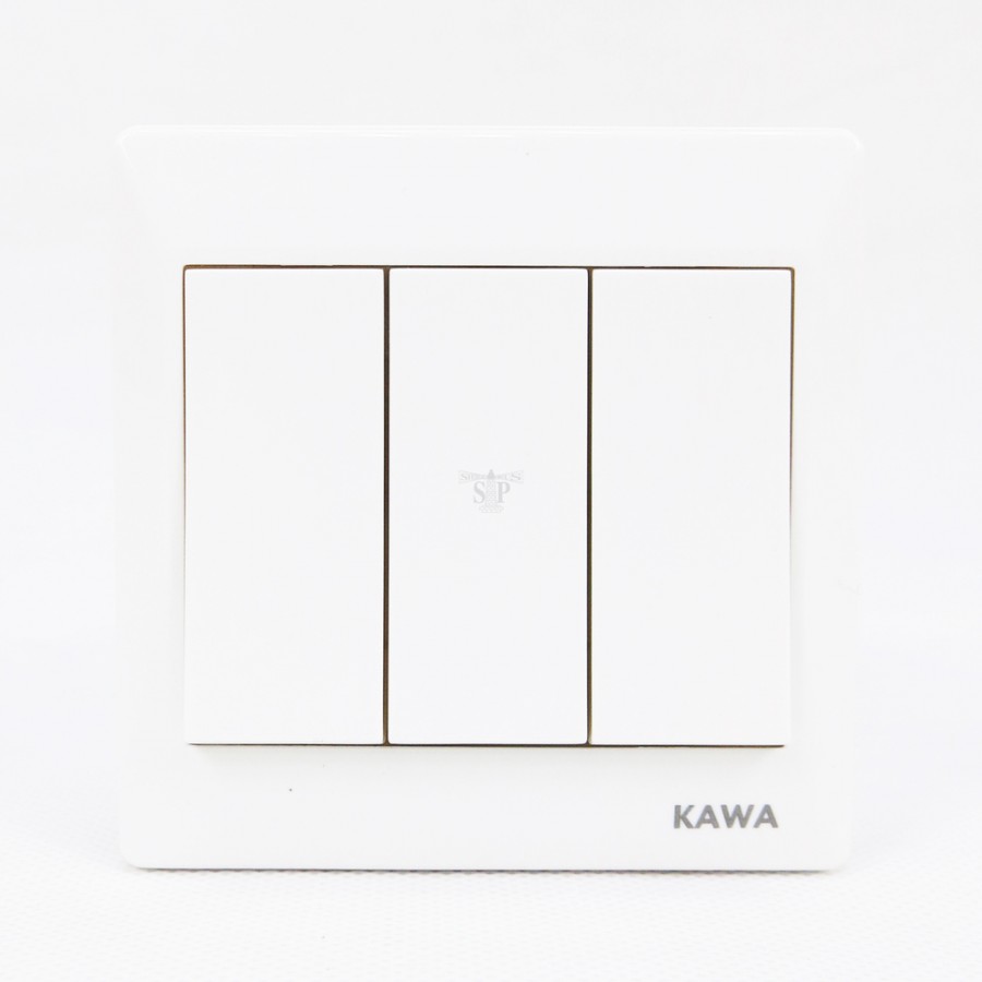KAWA Elite KB Series Flush Mounting Switch and Switch Socket (White)