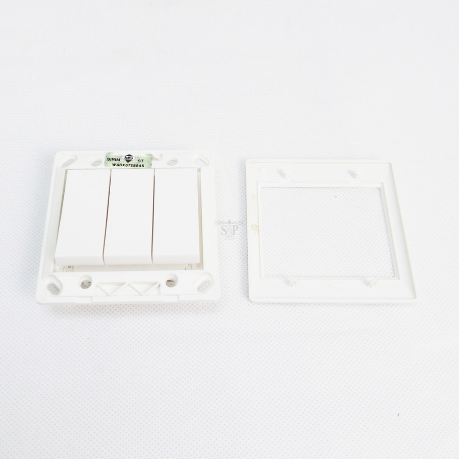 KAWA Elite KB Series Flush Mounting Switch and Switch Socket (White)