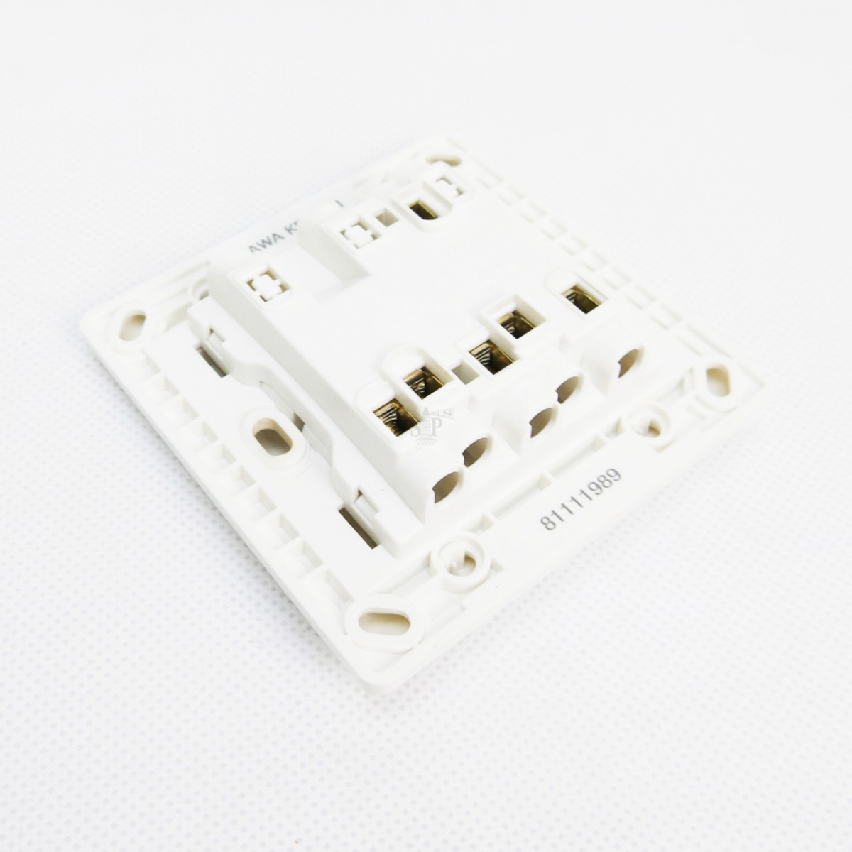 KAWA Elite KB Series Flush Mounting Switch and Switch Socket (White)
