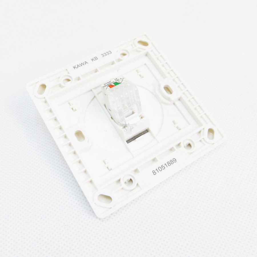 KAWA Elite KB Series Flush Mounting Switch and Switch Socket (White)