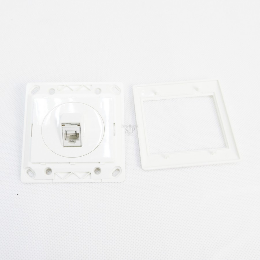 KAWA Elite KB Series Flush Mounting Switch and Switch Socket (White)