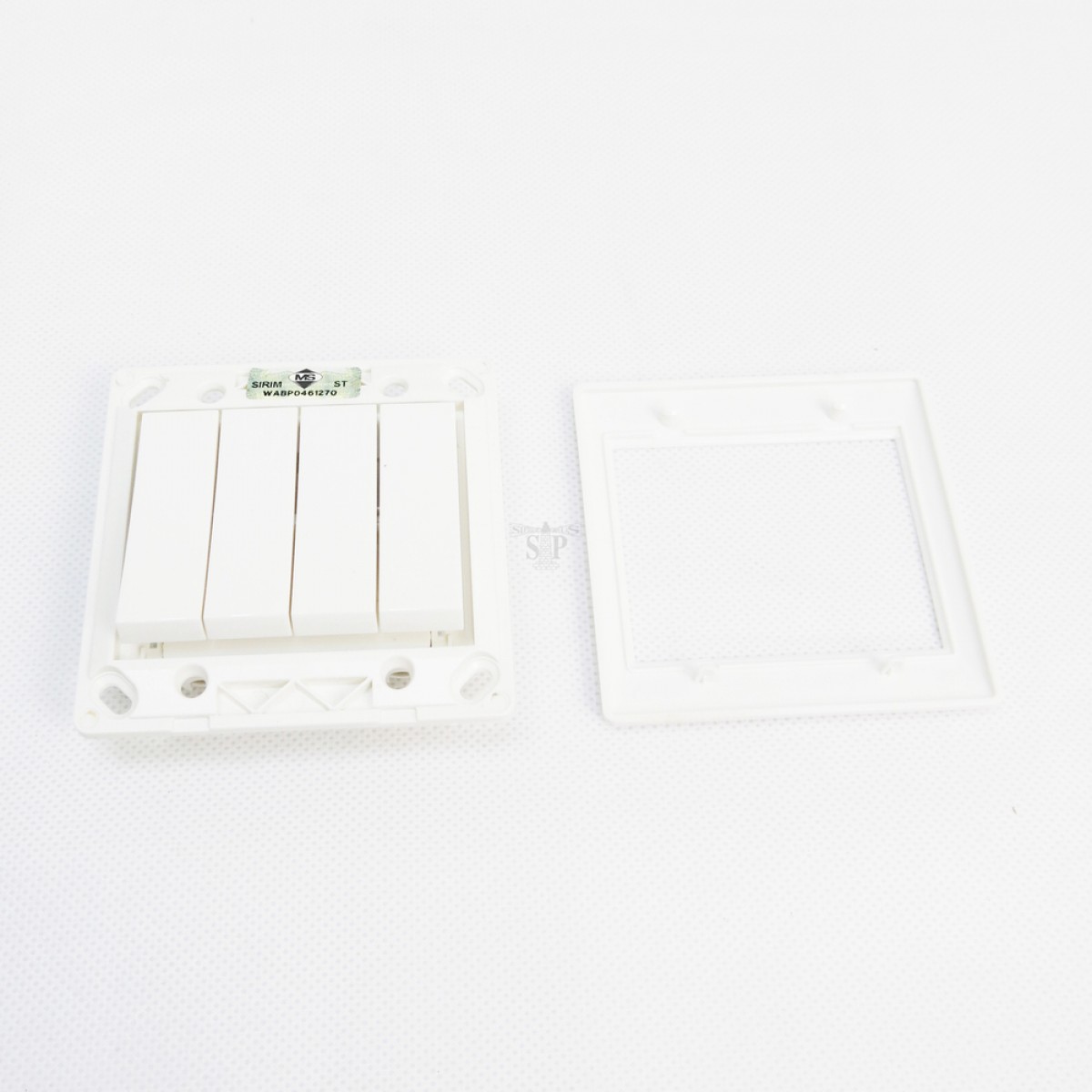 KAWA Elite KB Series Flush Mounting Switch and Switch Socket (White)