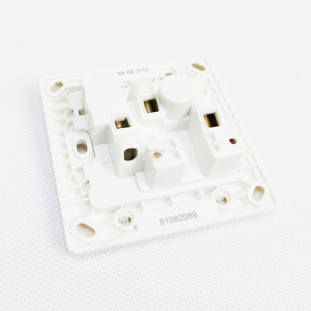 KAWA Elite KB Series Flush Mounting Switch and Switch Socket (White)