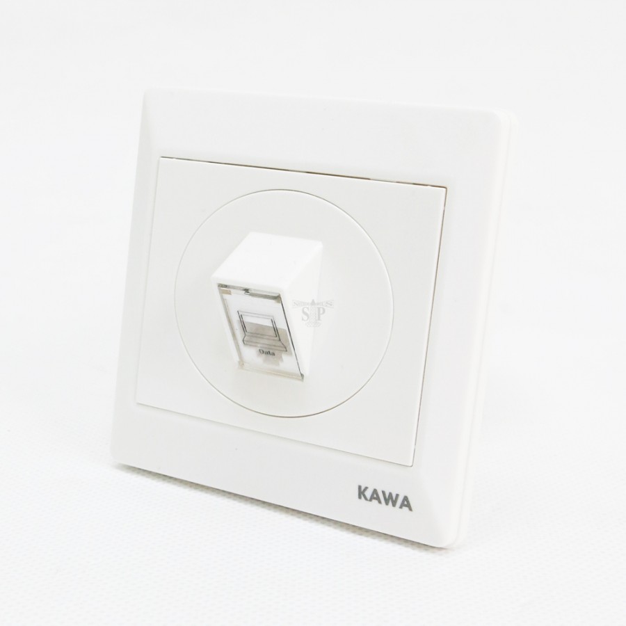 KAWA Elite KB Series Flush Mounting Switch and Switch Socket (White)