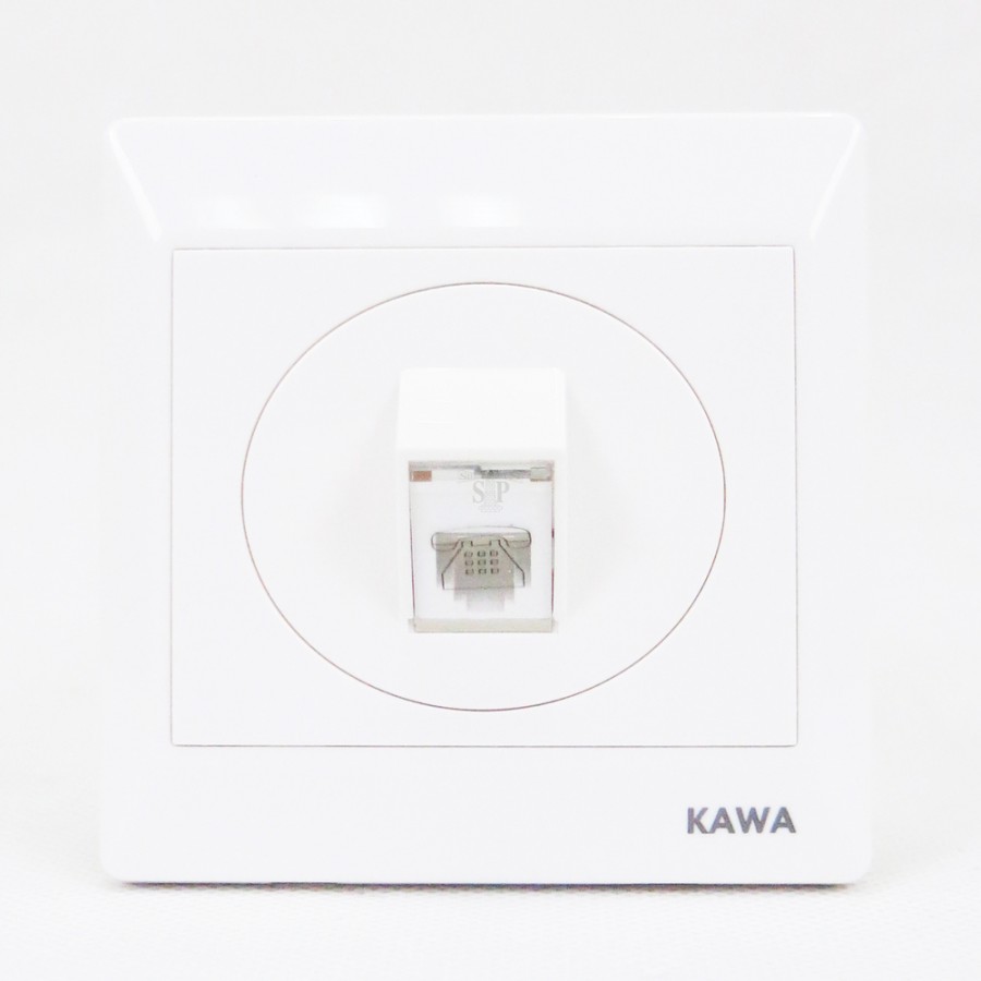 KAWA Elite KB Series Flush Mounting Switch and Switch Socket (White)