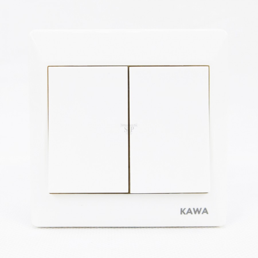KAWA Elite KB Series Flush Mounting Switch and Switch Socket (White)