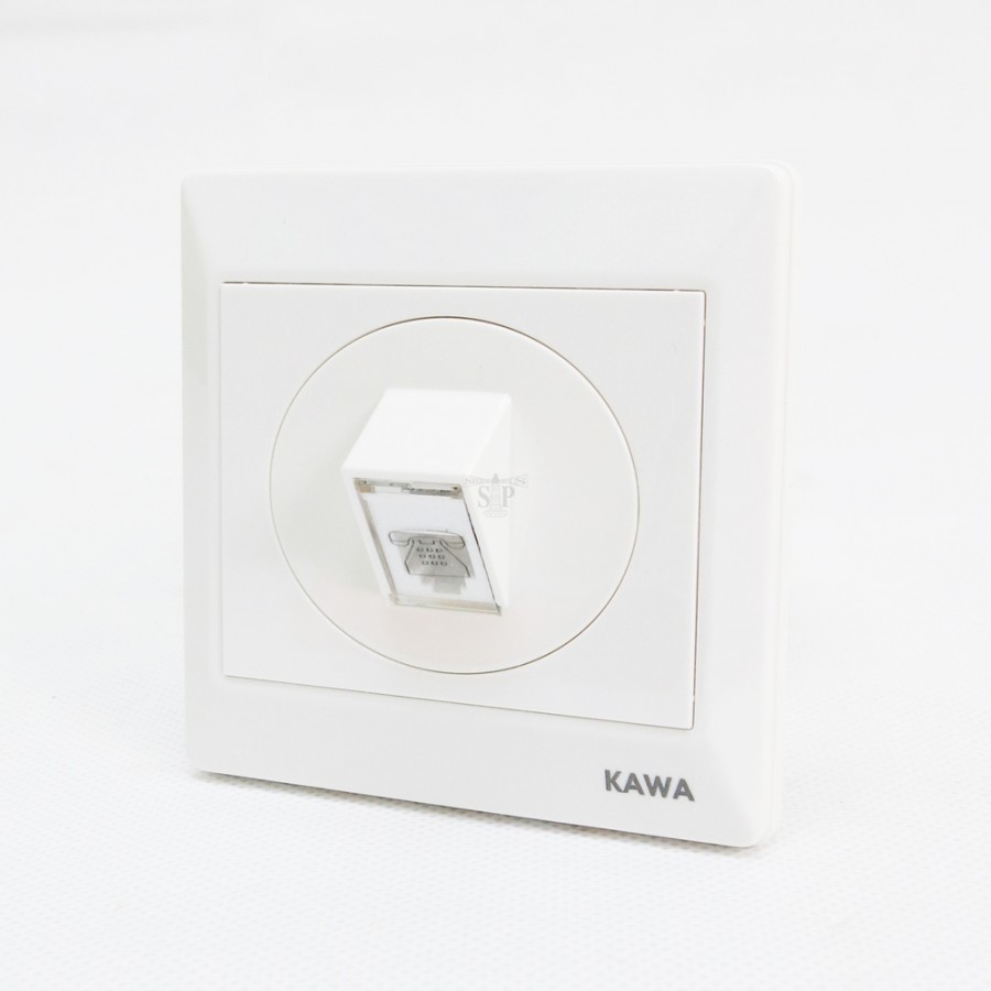 KAWA Elite KB Series Flush Mounting Switch and Switch Socket (White)
