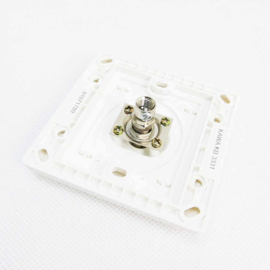 KAWA Elite KB Series Flush Mounting Switch and Switch Socket (White)