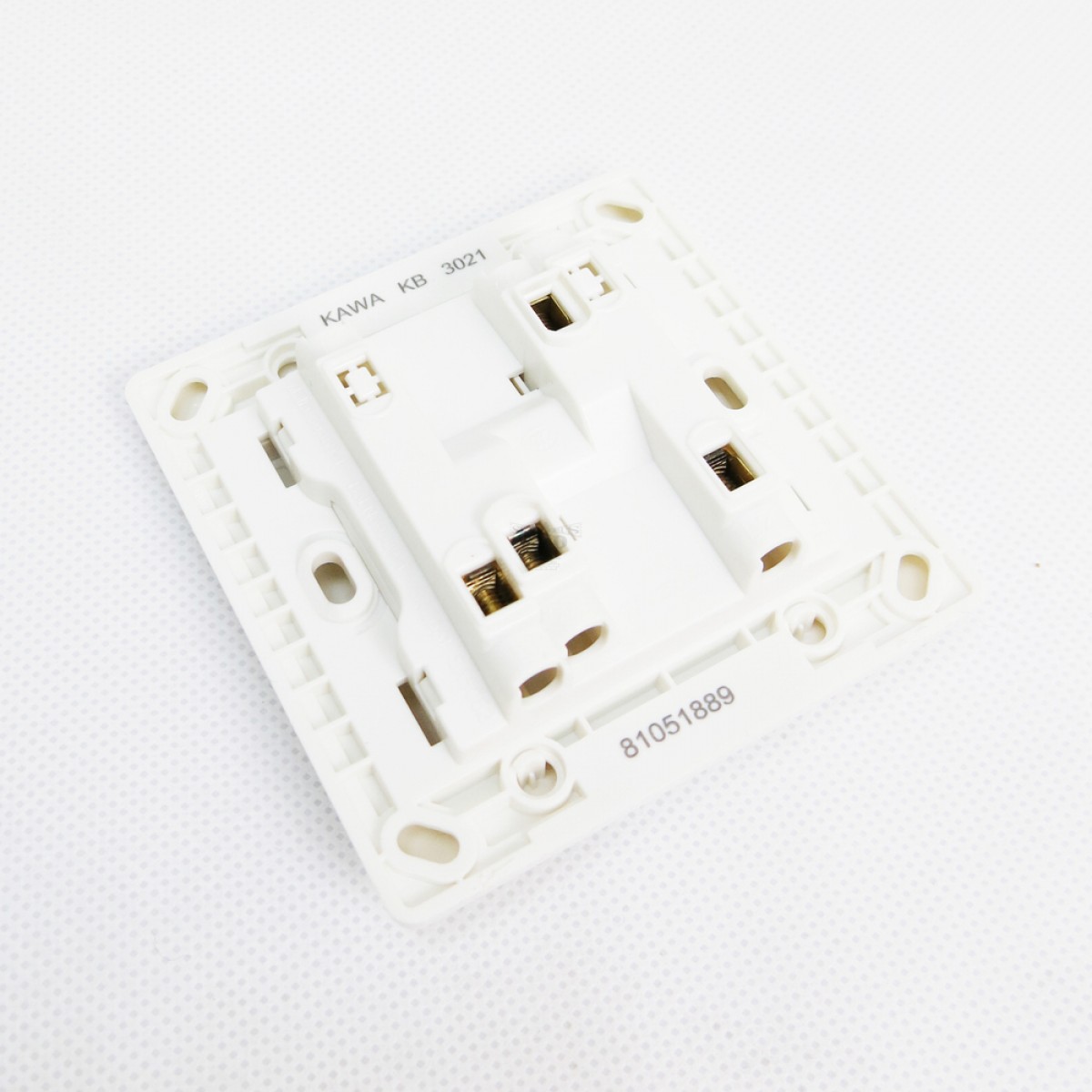 KAWA Elite KB Series Flush Mounting Switch and Switch Socket (White)