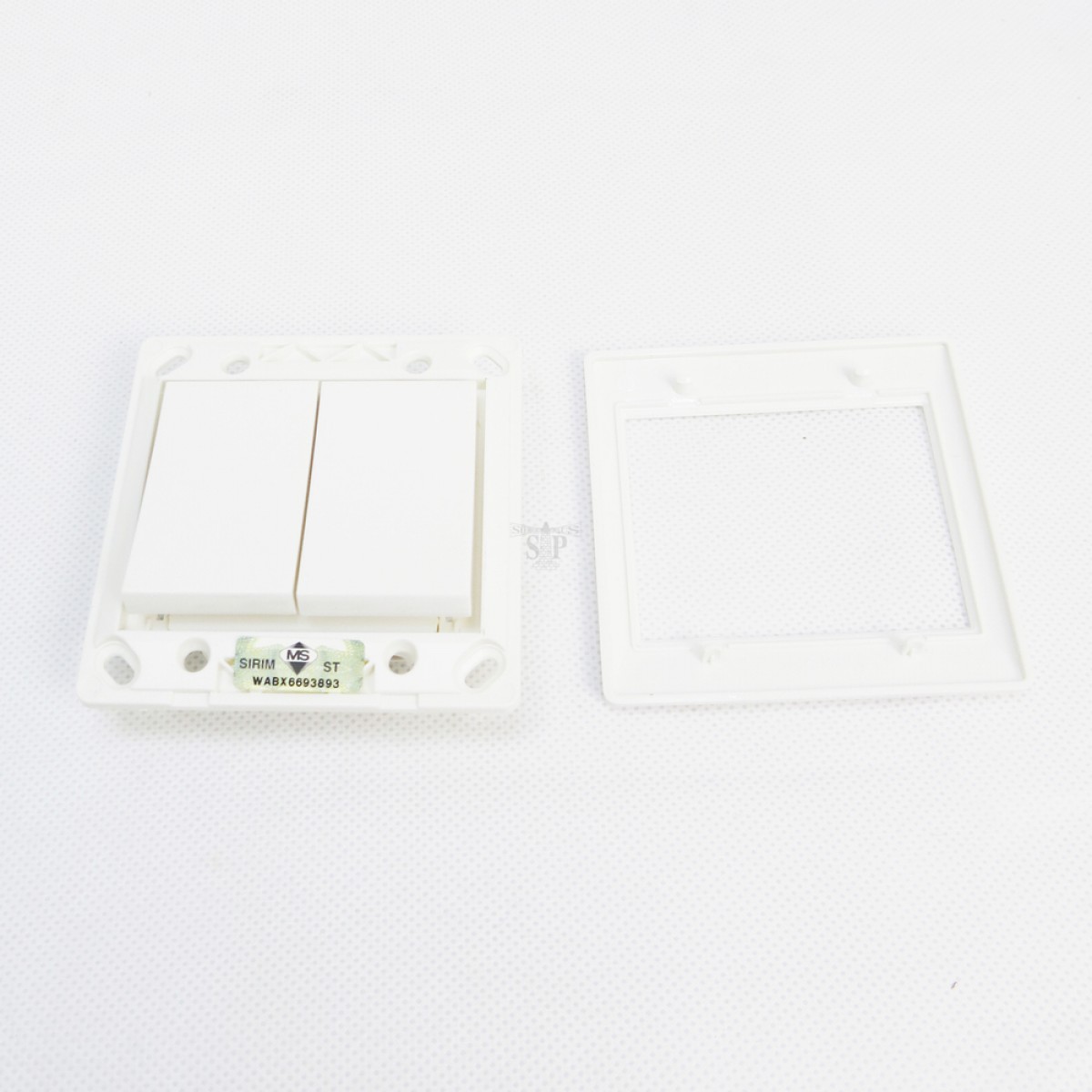 KAWA Elite KB Series Flush Mounting Switch and Switch Socket (White)