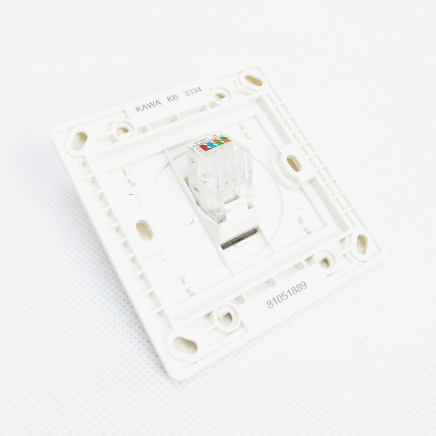 KAWA Elite KB Series Flush Mounting Switch and Switch Socket (White)
