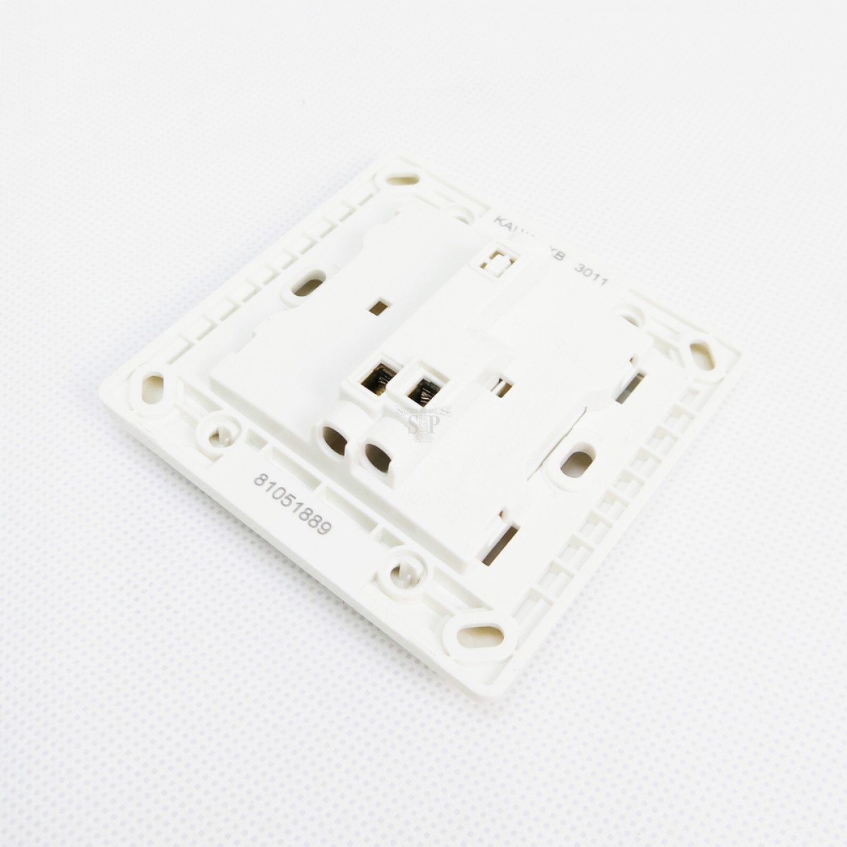 KAWA Elite KB Series Flush Mounting Switch and Switch Socket (White)