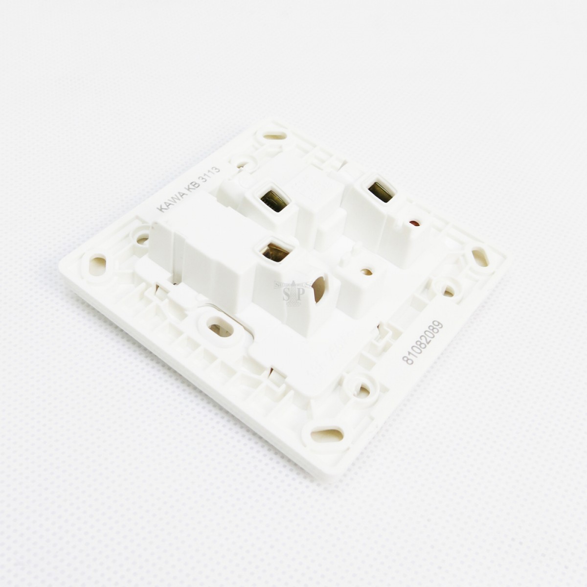 KAWA Elite KB Series Flush Mounting Switch and Switch Socket (White)