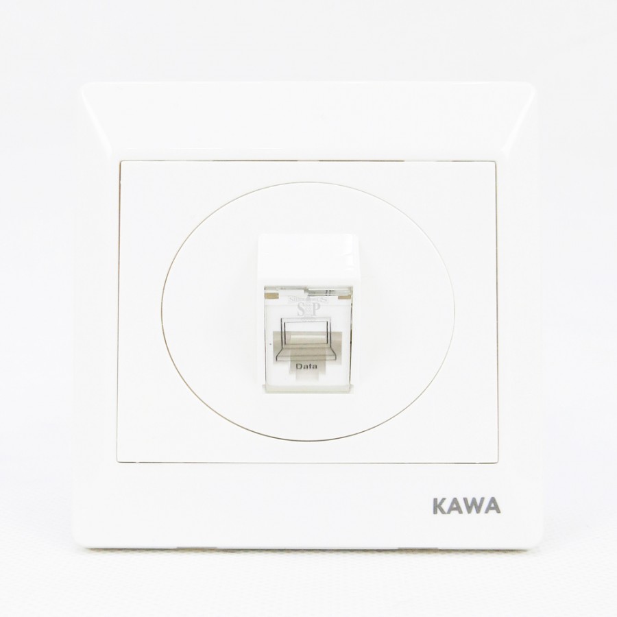 KAWA Elite KB Series Flush Mounting Switch and Switch Socket (White)