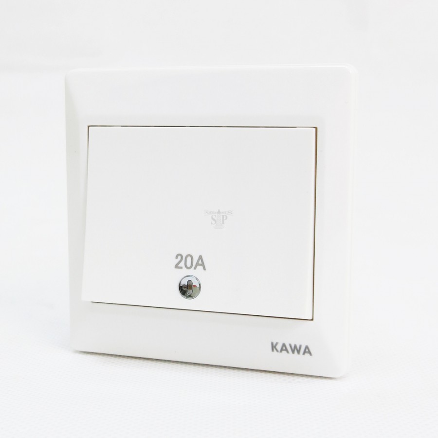 KAWA Elite KB Series Flush Mounting Switch and Switch Socket (White)