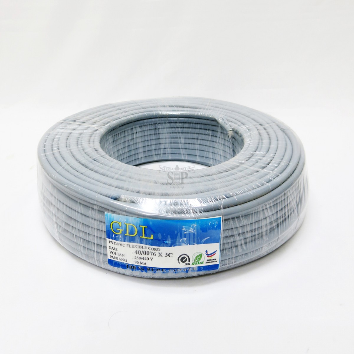 GDL Pure Copper 40/0076 x 3 Core PVC Insulated PVC Sheathed Flexible ...