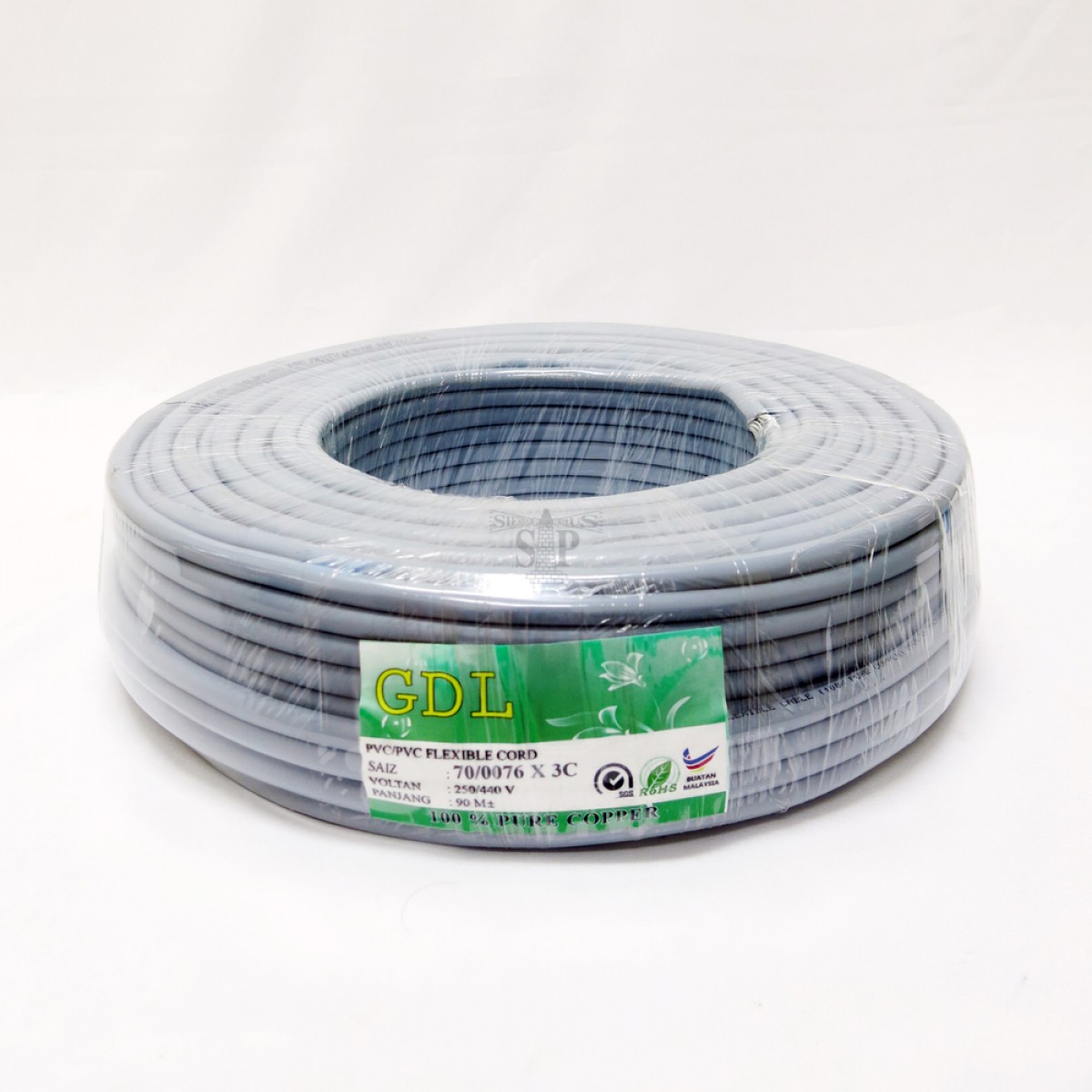 GDL Pure Copper 70/0076 x 3 Core PVC Insulated PVC Sheathed Flexible ...