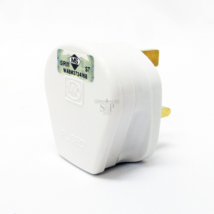 MK 646 13Amp Plug Top [SIRIM] (White)