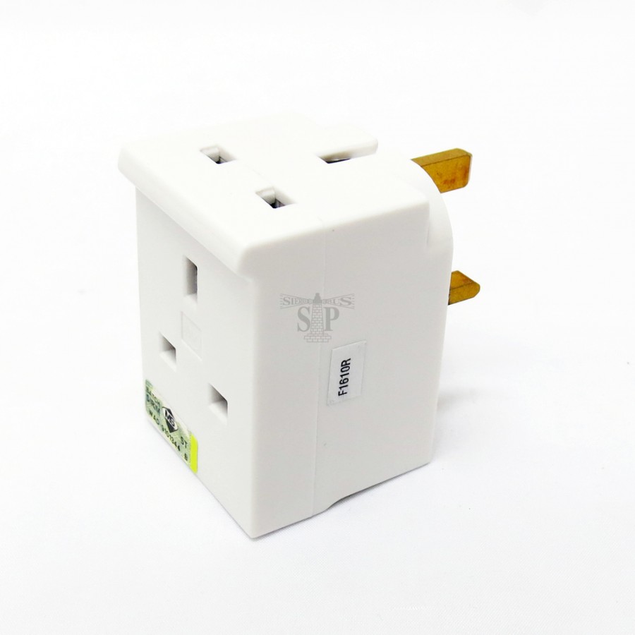 MK 13Amp 3 Way Adaptors [SIRIM] (White)