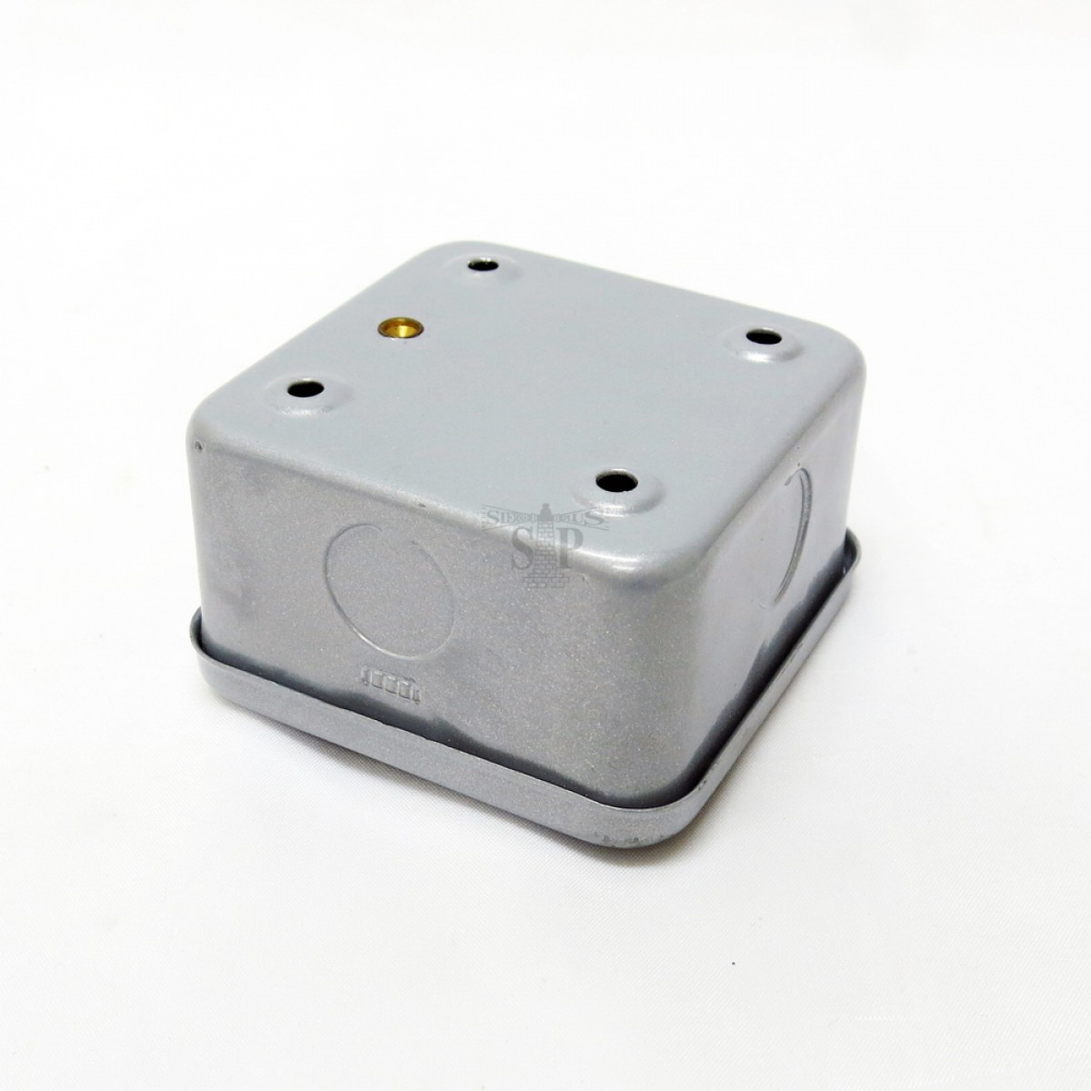 CROWN 13Amp 1 Gang Metal Clad Switch Socket [Surface Type] [SIRIM] (Grey)