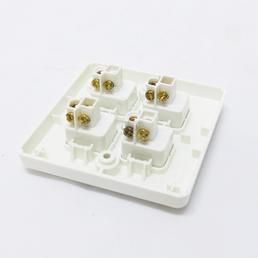 IEM 10Amp 4 Gang Switch [SIRIM] (White)