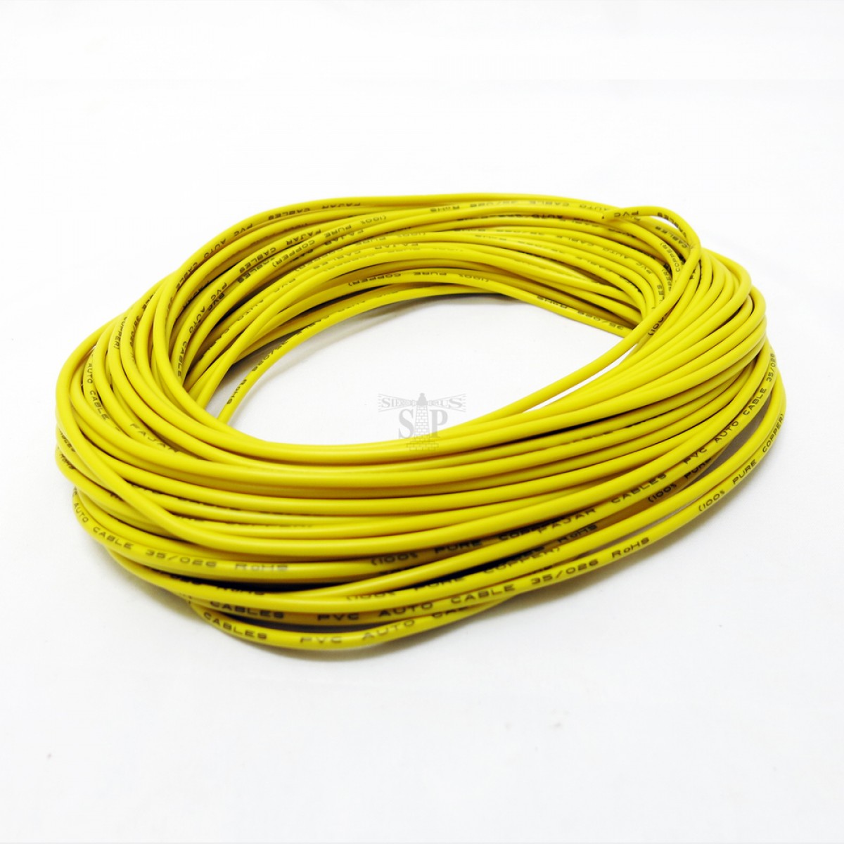 Fajar Pure Copper 14~65/0.26mm Automotive Wire [30M] (Yellow)
