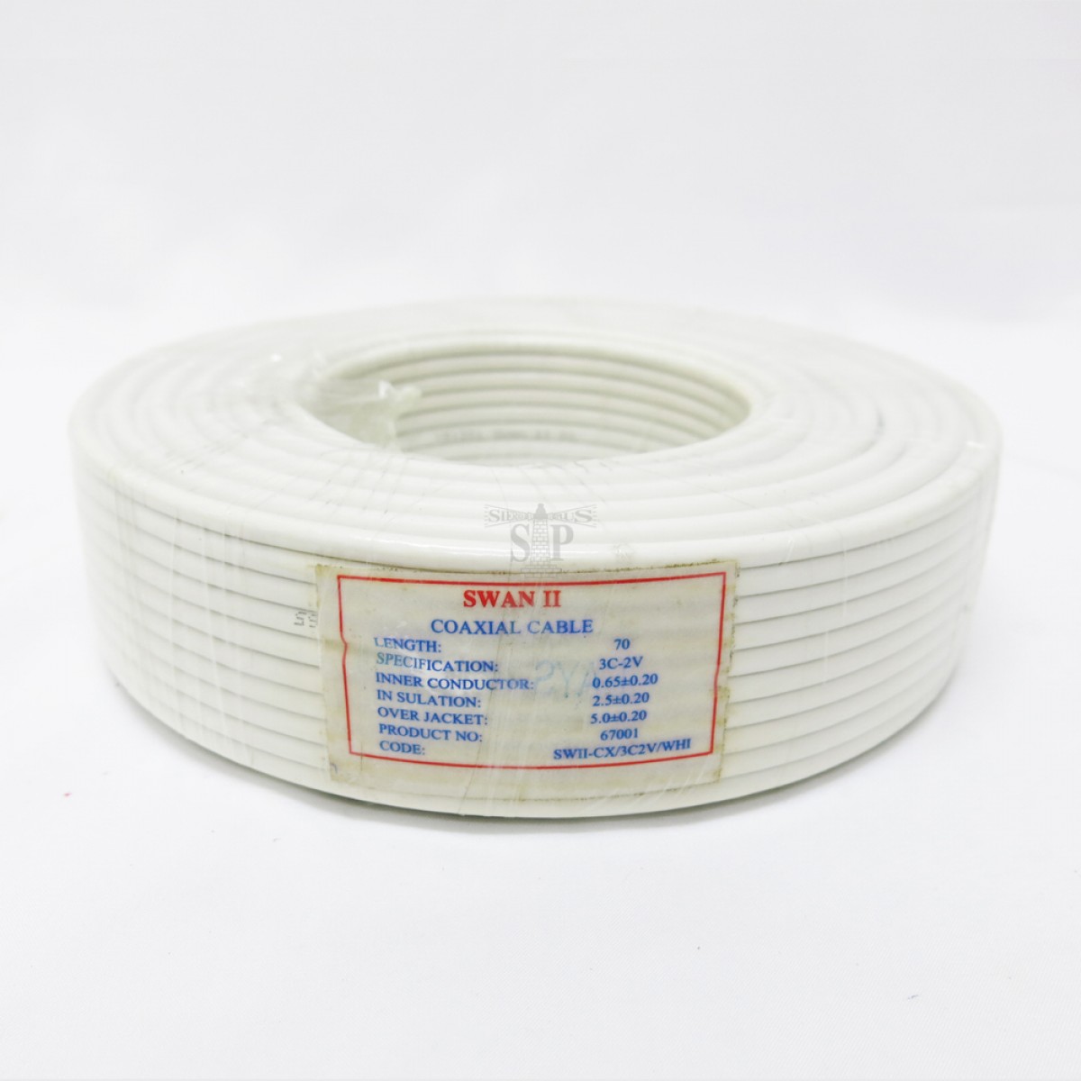 SWAN II 3C-2V Coaxial Cable [70M] (White)