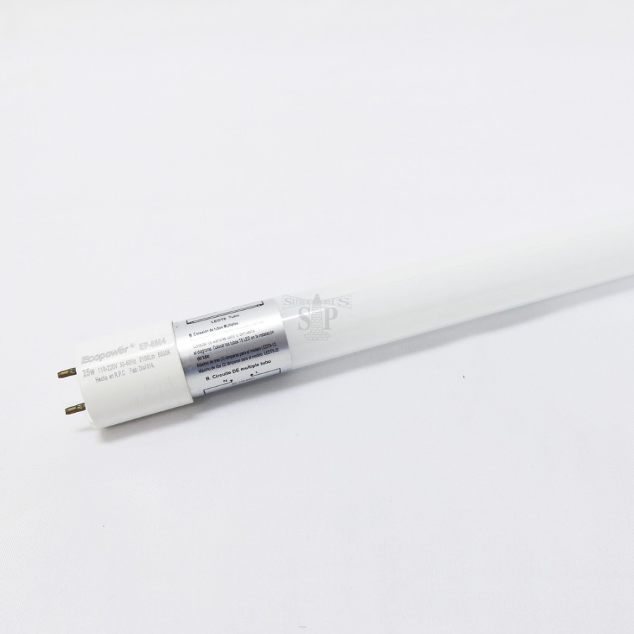 Ecopower 4ft 25W G13 T8 LED Glass Double Input Tube (White)