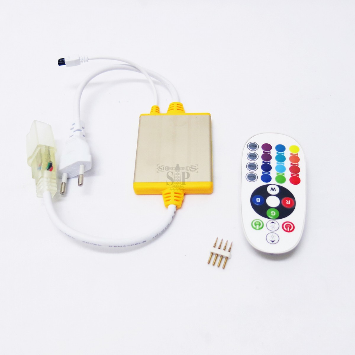 Weatherproof Power Cord c/w Remote Controller For 25mm*15mm RGB LED ...