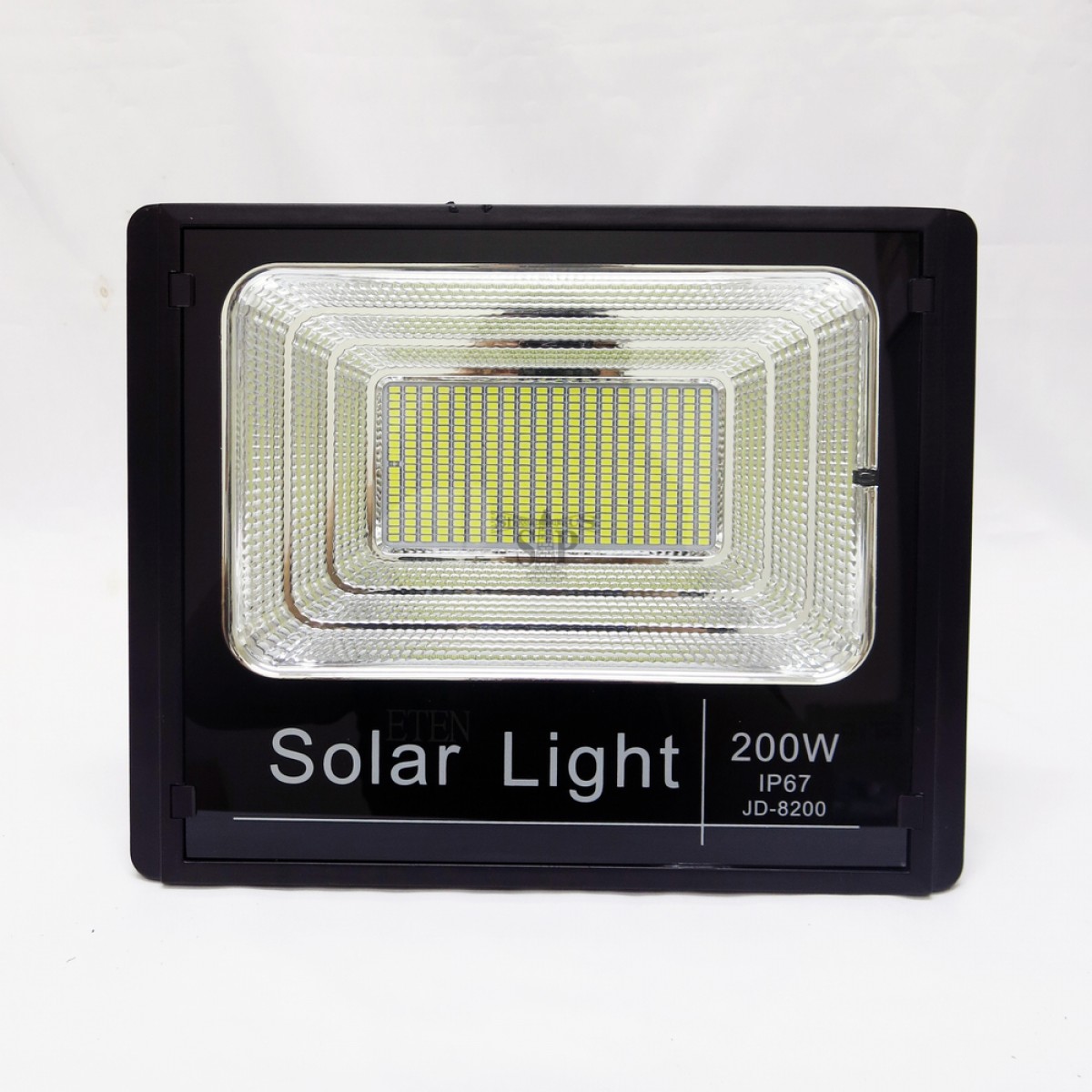 E-TEN JD-8200 200W SMD Solar LED Flood Light (Black) c/w Solar Panel