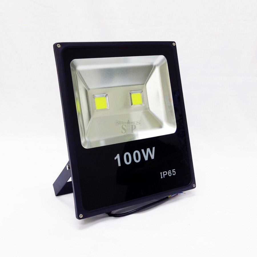 E-TEN 100W (2 x 50W) COB LED Flood Light (Black)