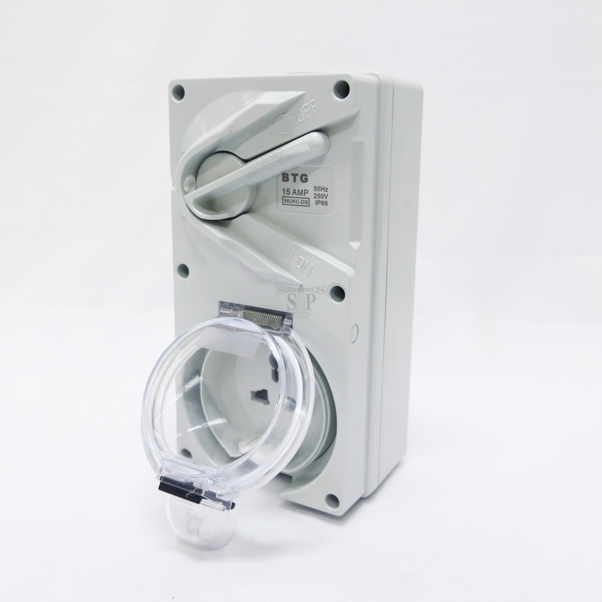 BTG 56UKC-DG 15A IP66 Weatherproof Universal Switch Socket [Surface ...