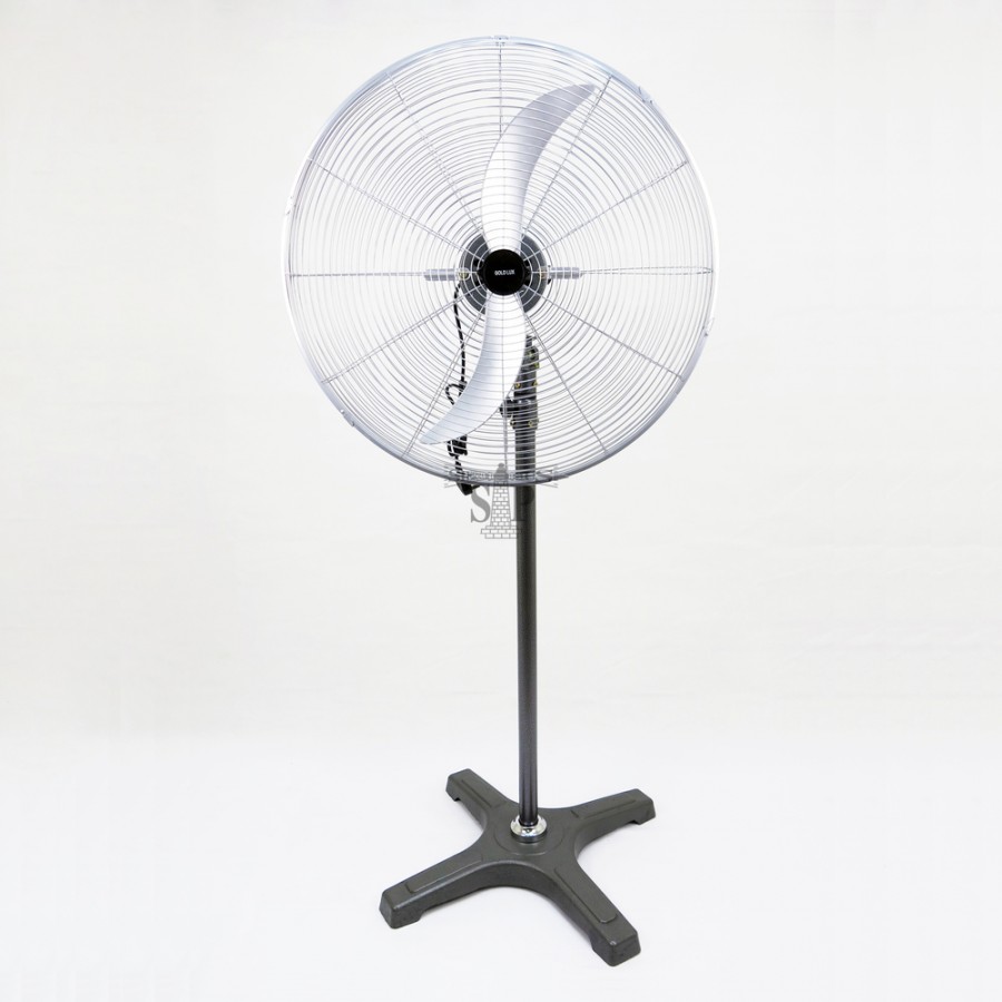 GOLD LUX 26-inch Industrial Stand Fan 3 Speeds (Grey)