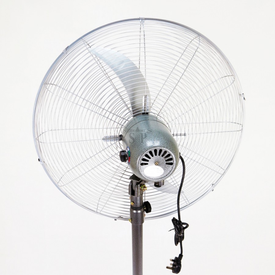 GOLD LUX 26-inch Industrial Stand Fan 3 Speeds (Grey)