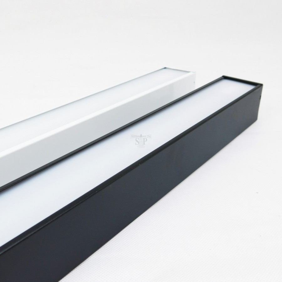 Btglux 4ft Led Single Circuit Linear Series Opal Diffuser Casing C W T8 Led Tube And Pendant