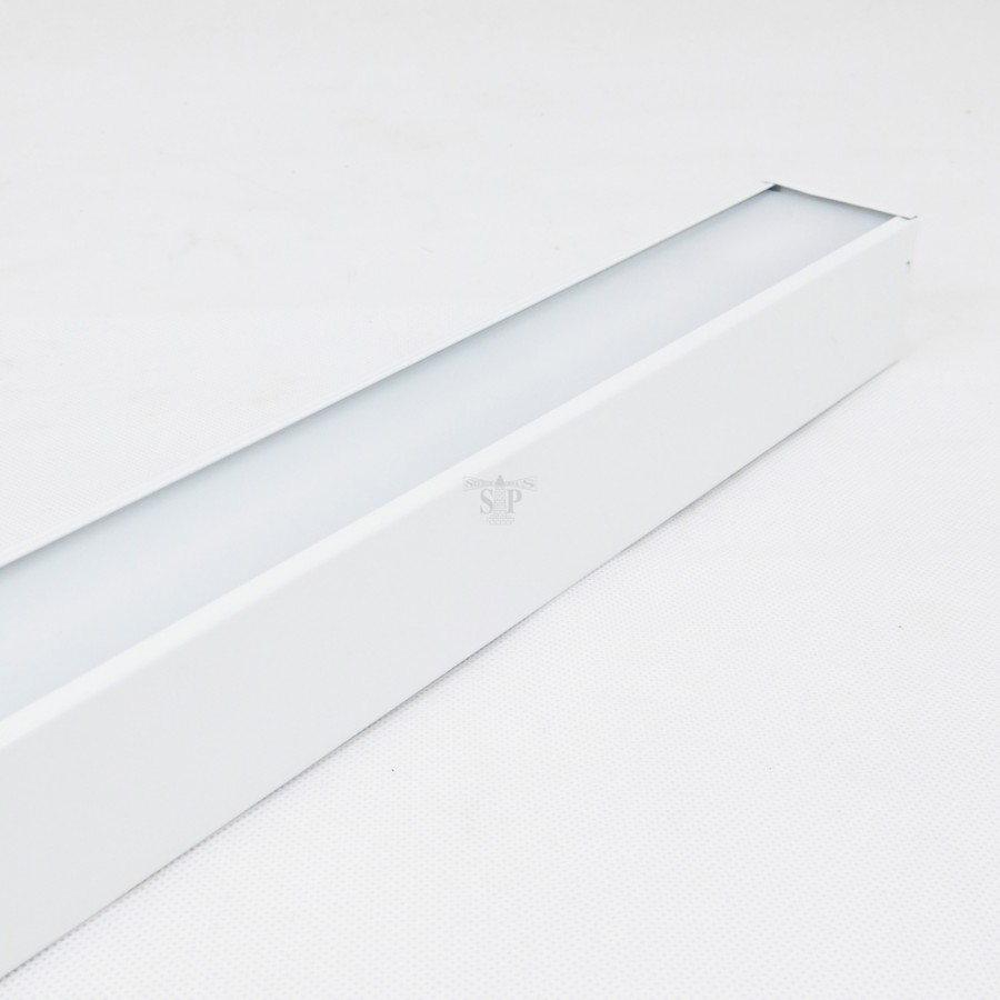 Btglux 4ft Led Single Circuit Linear Series Opal Diffuser Casing C W T8 Led Tube And Pendant