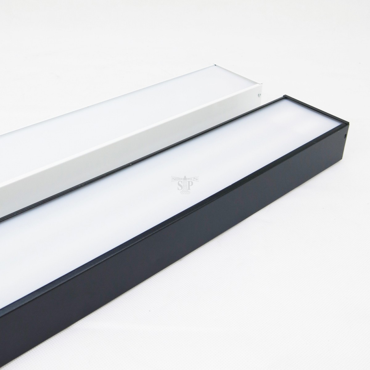 Btglux 4ft Led Double Circuit Linear Series Opal Diffuser Casing C W T8 Led Tube And Pendant