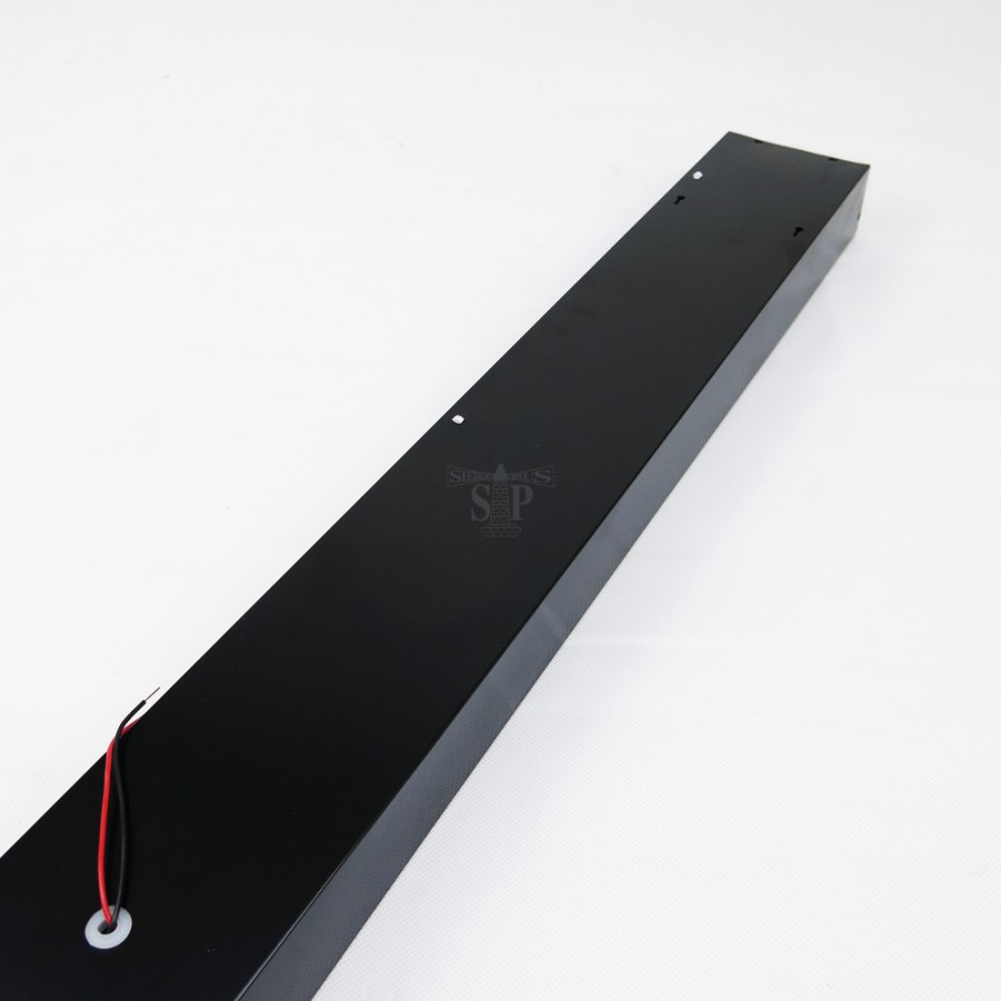 Btglux 4ft Led Double Circuit Linear Series Opal Diffuser Casing Black C W T8 Led Tube And