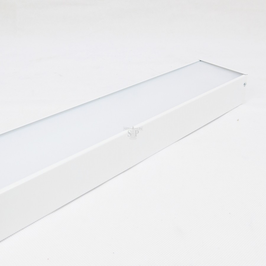 Btglux 4ft Led Double Circuit Linear Series Opal Diffuser Casing C W T8 Led Tube And Pendant