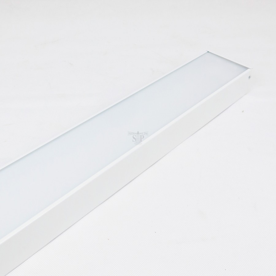 Btglux 4ft Led Double Circuit Linear Series Opal Diffuser Casing C W T8 Led Tube And Pendant