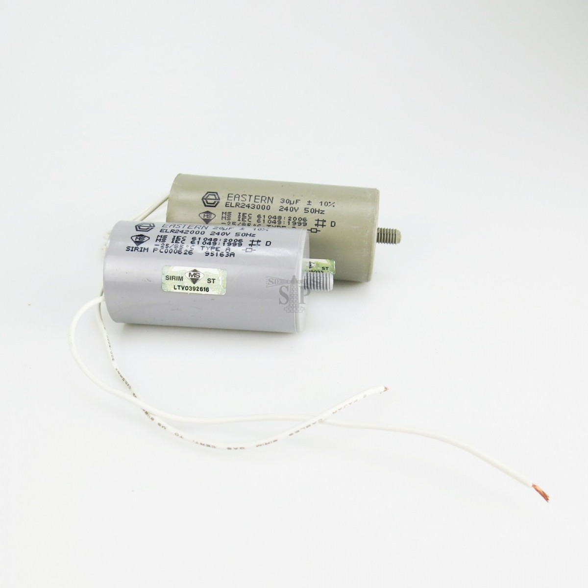 Eastern 240V 3.25uF~30uF Lighting Capacitor Round [SIRIM]