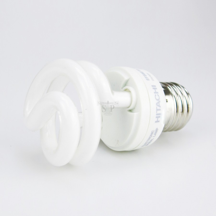Hitachi E27 8W T2 Spiral Compact Fluorescent Tube